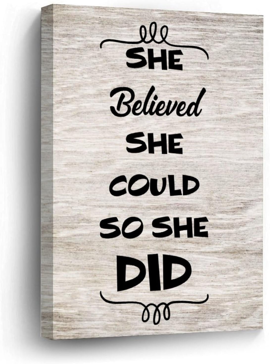 AXXPosters Positive Quotes Canvas Print Pictures Artwork Decoration She ...