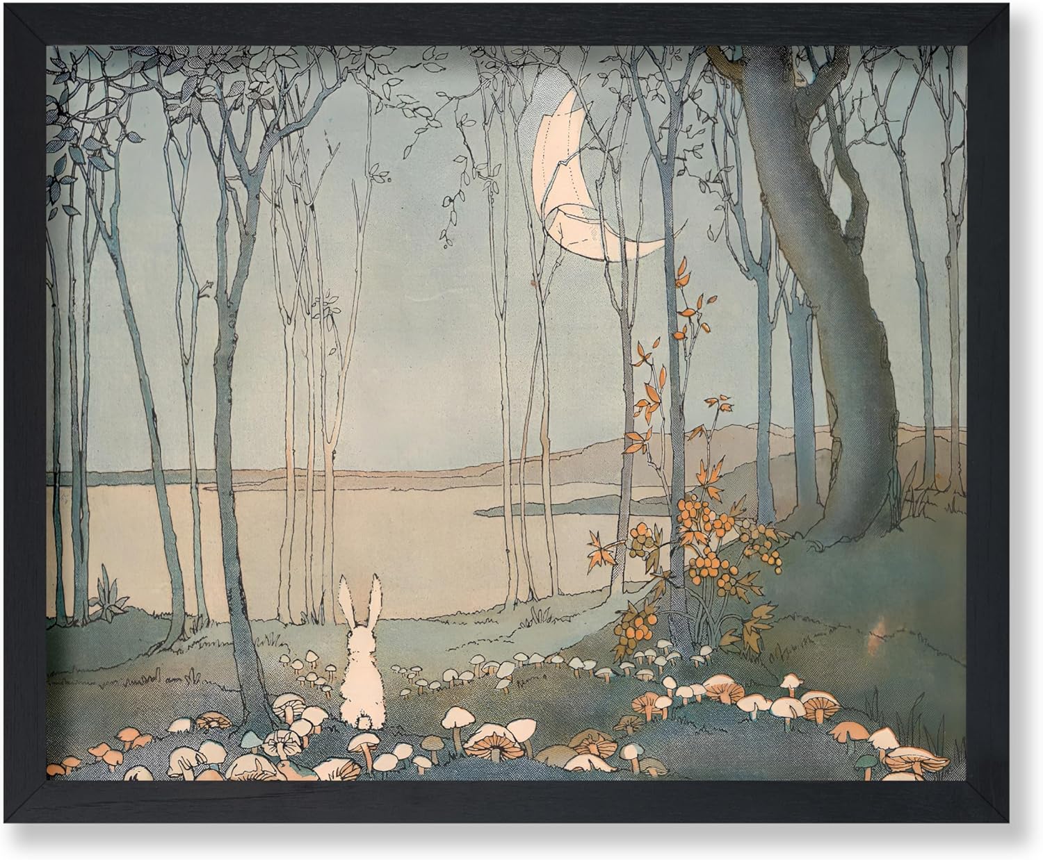 AXXPosters Poster Master New Moon Poster-Retro Bunny in The Woods Print ...