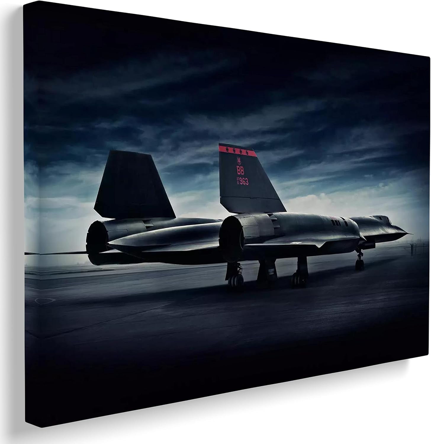 AXXPosters-SR-71 Airplane Picture Artwork Aviation Canvas Wall Art ...