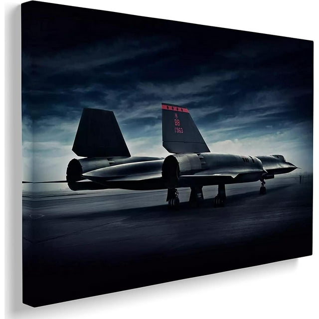 AXXPosters-SR-71 Airplane Picture Artwork Aviation Canvas Wall Art ...
