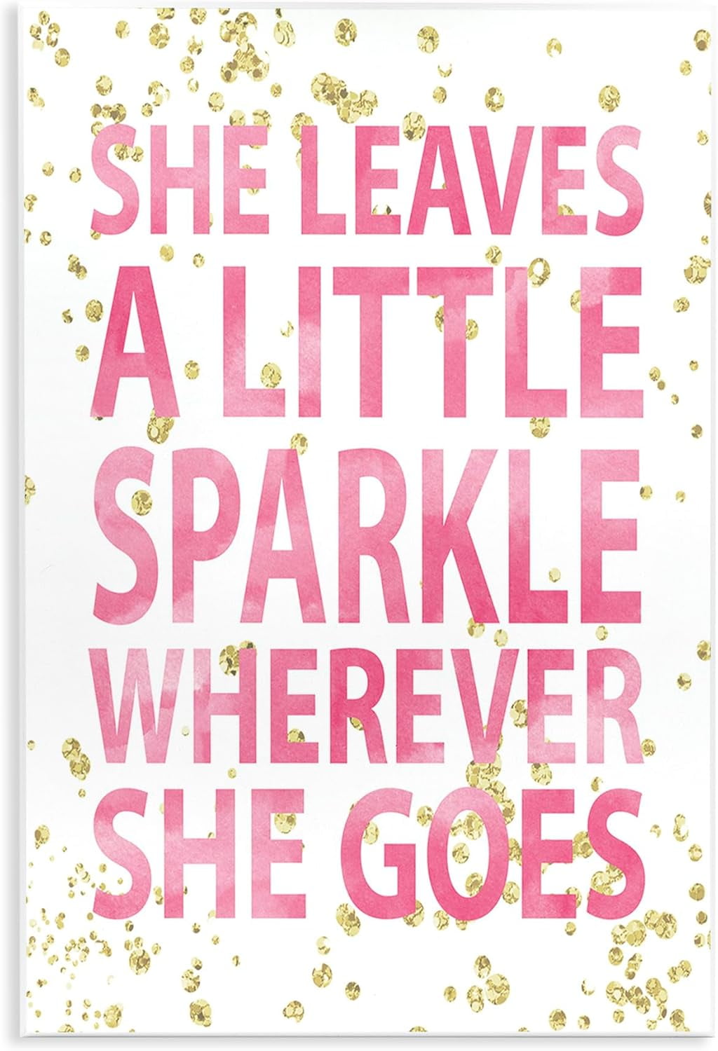 AXXPosters-She Leaves a Little Sparke Wall Plaque, , Design by Artist ...