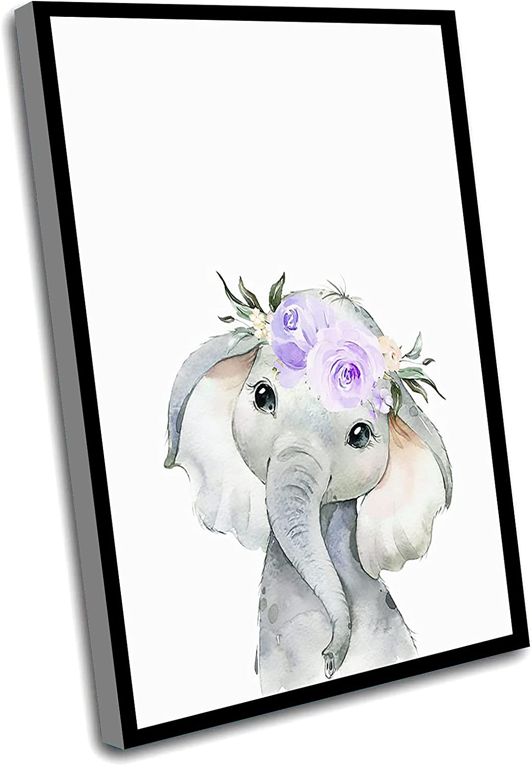 AXXPosters Small Bathroom Decorations,Elephant Print,Sweet Elephant ...