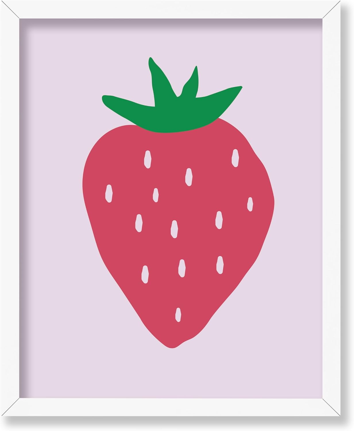 AXXPosters Strawberry Poster - Retro Fruit Print - Berry Art - Food ...