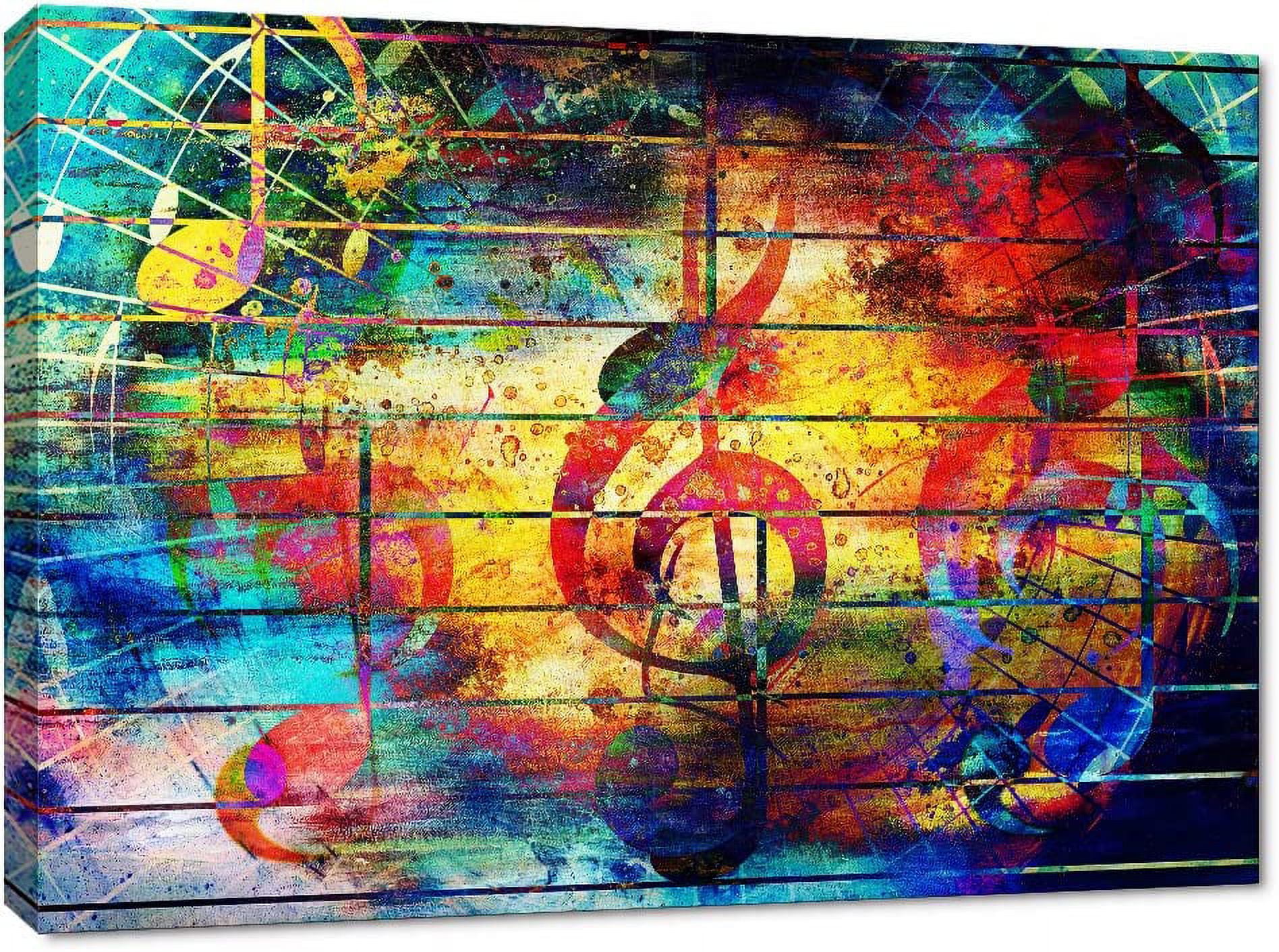 AXXPosters- - Street Art Style Wall Art Colorful Graffiti Melody Violin ...