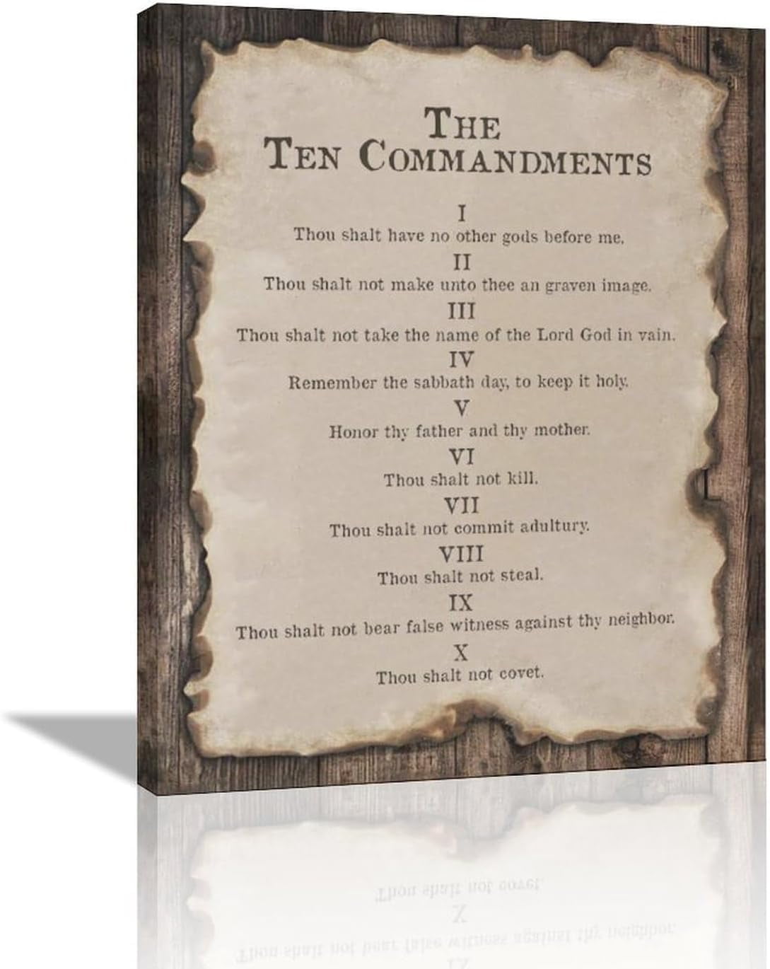AXXPosters-Ten Commandments Wall Art 10 Commandments Pictures Wall ...