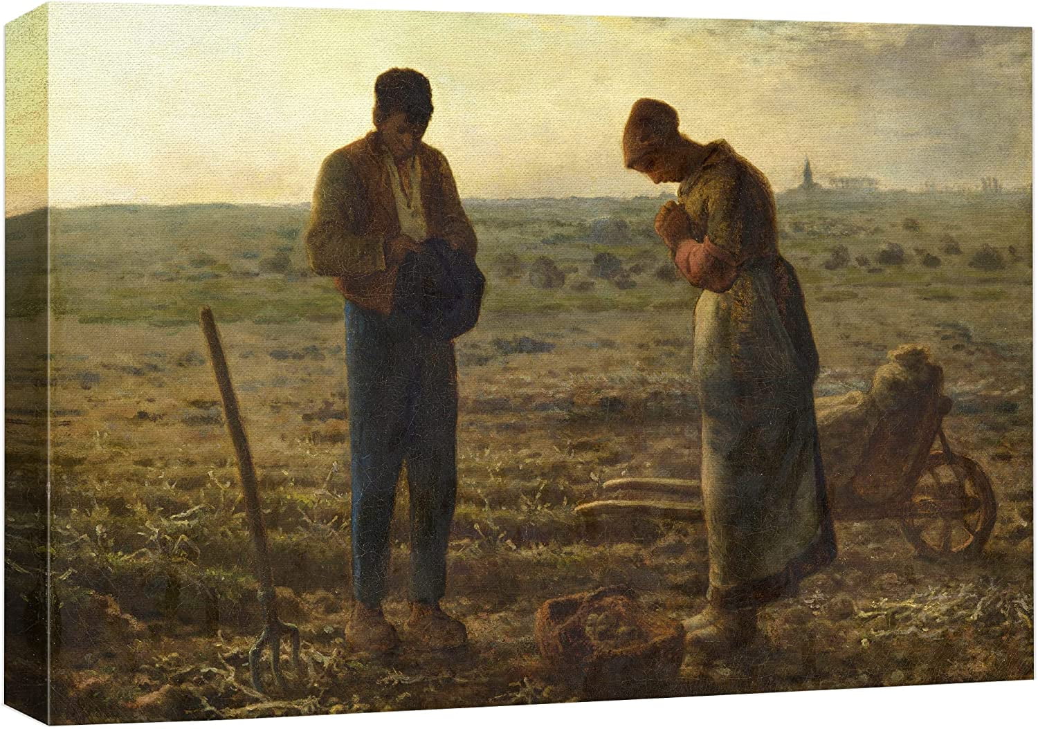 AXXPosters-- The Angelus by Jean-Francois Millet - Canvas Print Wall ...
