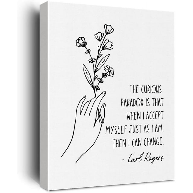 AXXPosters-Therapy Office Decor Inspirational Canvas Wall Art Framed ...