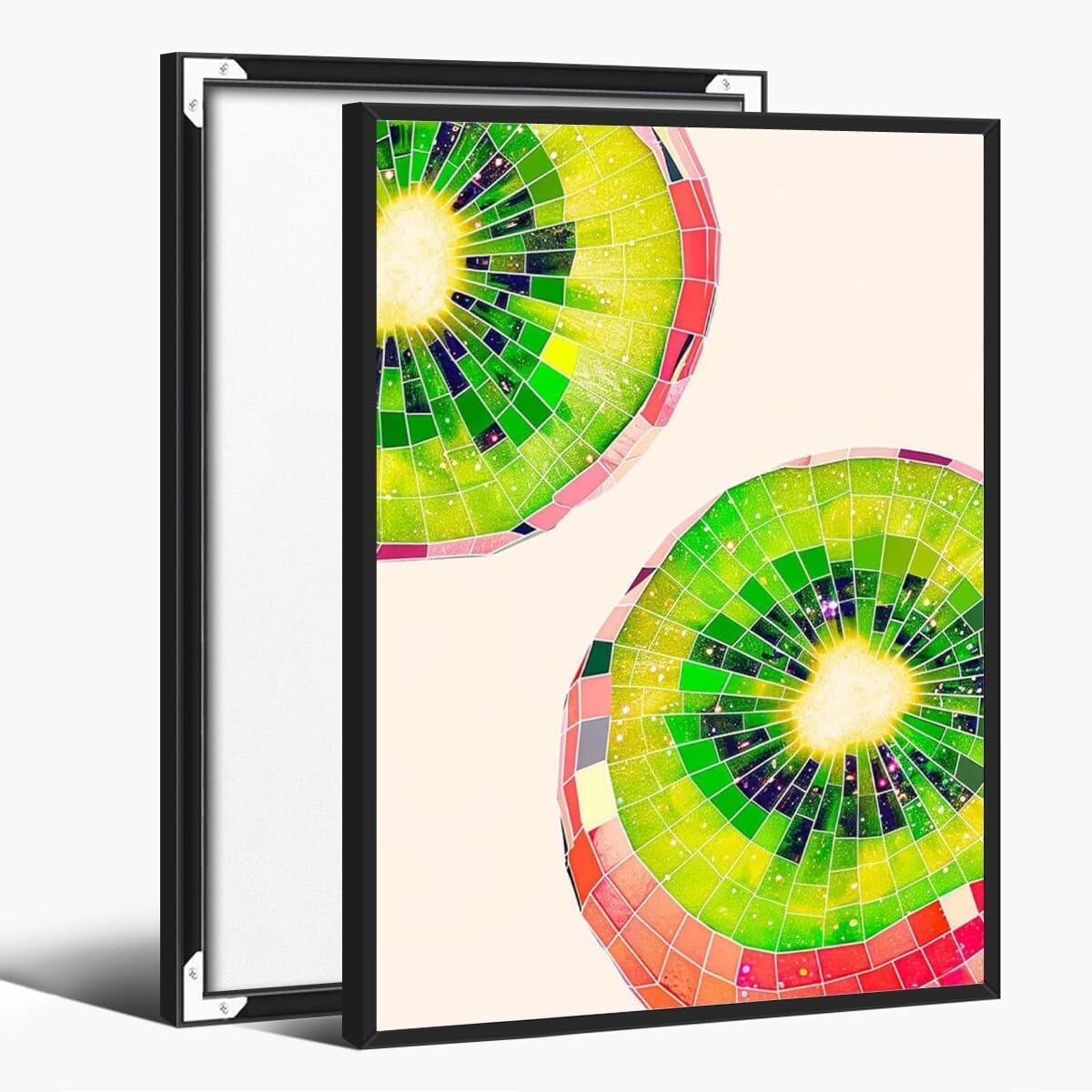 AXXPosters Trendy Disco Ball kiwi Fruit Art Poster Funky Party Theme ...