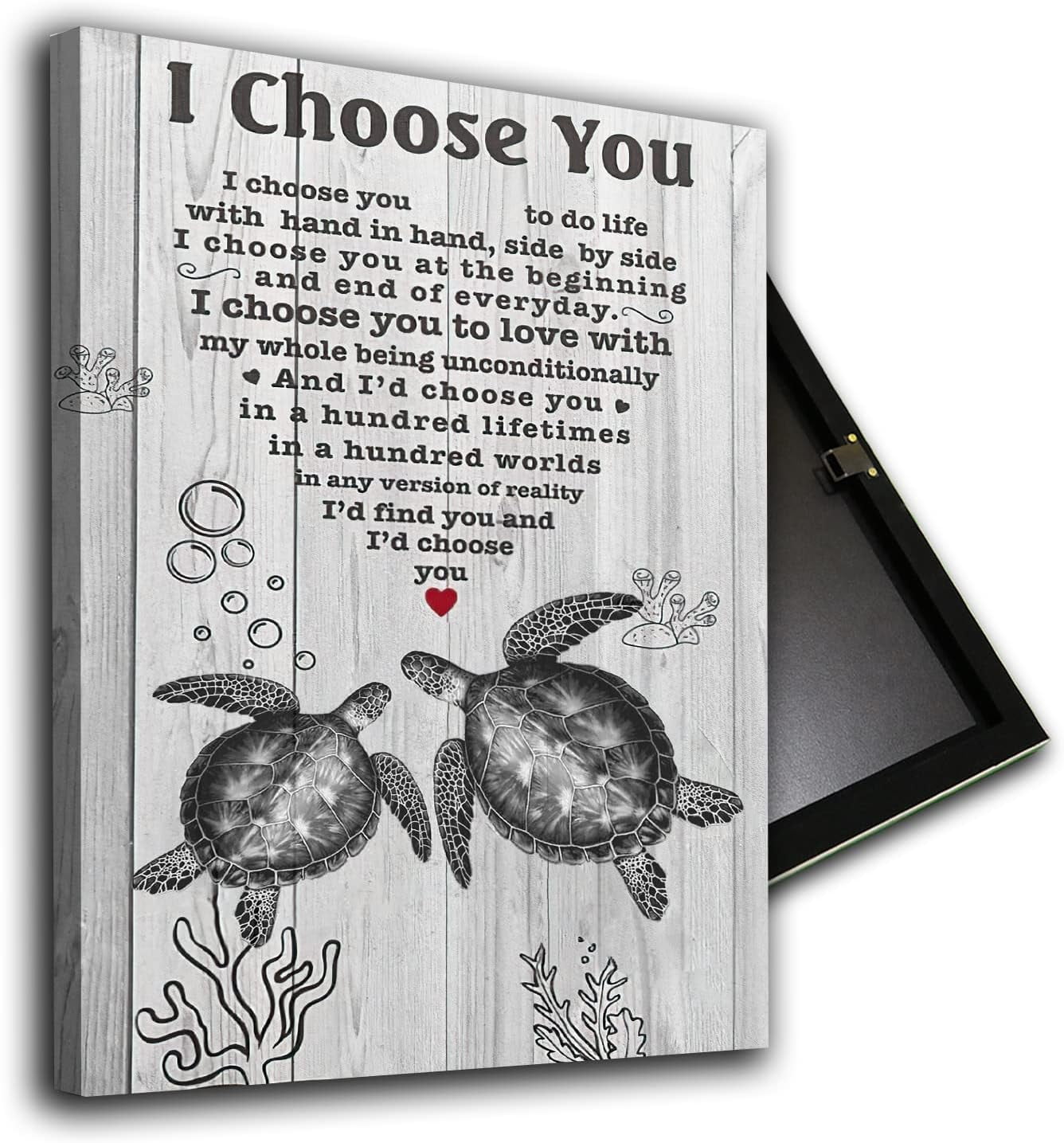 AXXPosters-Turtle Canvas Prints Couple Turtle I Choose You Poster ...
