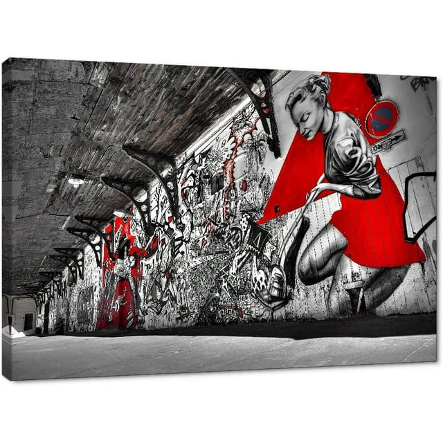 Axxposters Urban Street Art Decoration Poster Banksy Wall Art Sexy Character Graffiti Street