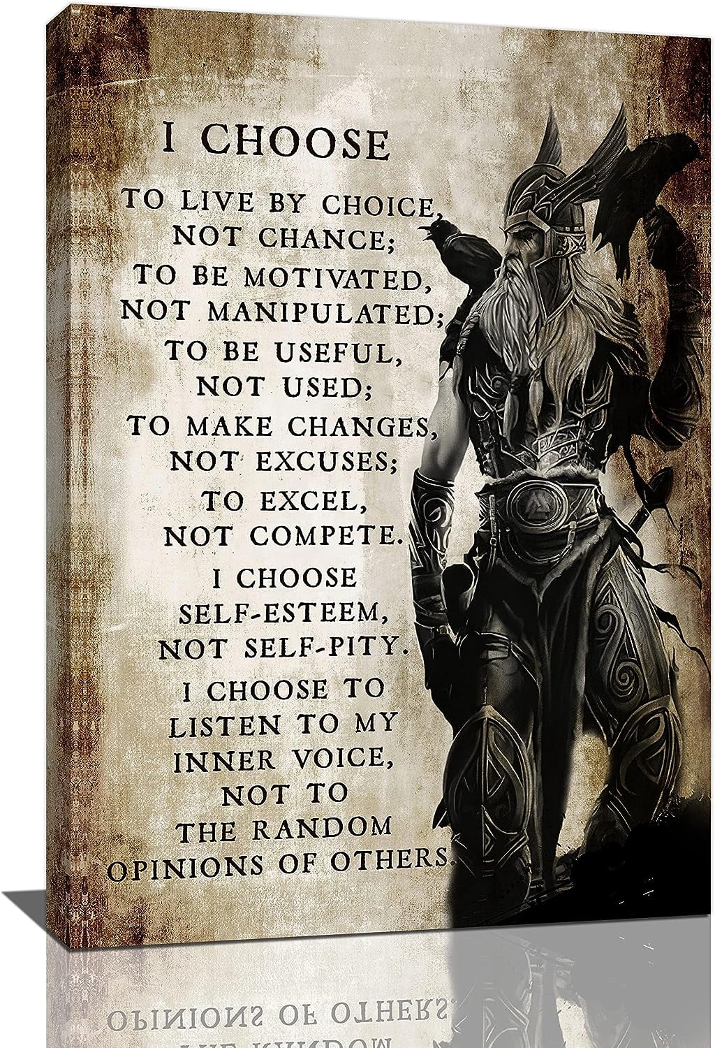 AXXPosters-Viking Warrior Wall Art Viking Samurai Picture Wall Decor I ...