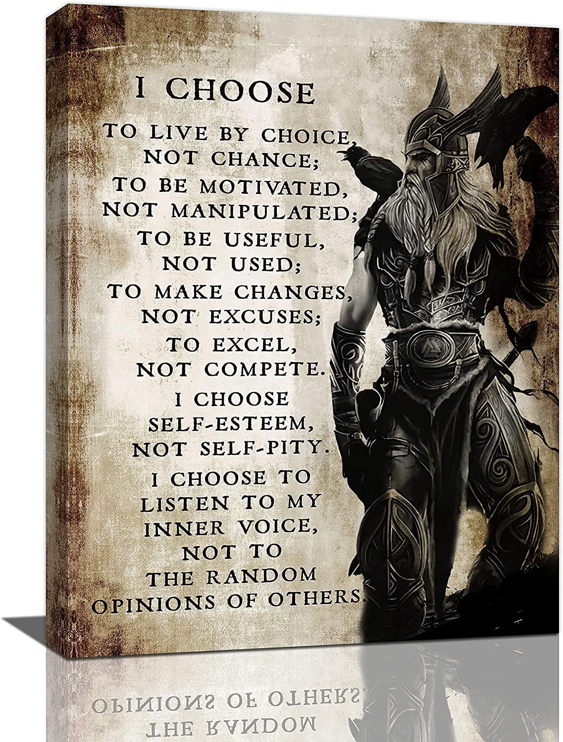 AXXPosters-Viking Warrior Wall Art Viking Samurai Picture Wall Decor I ...