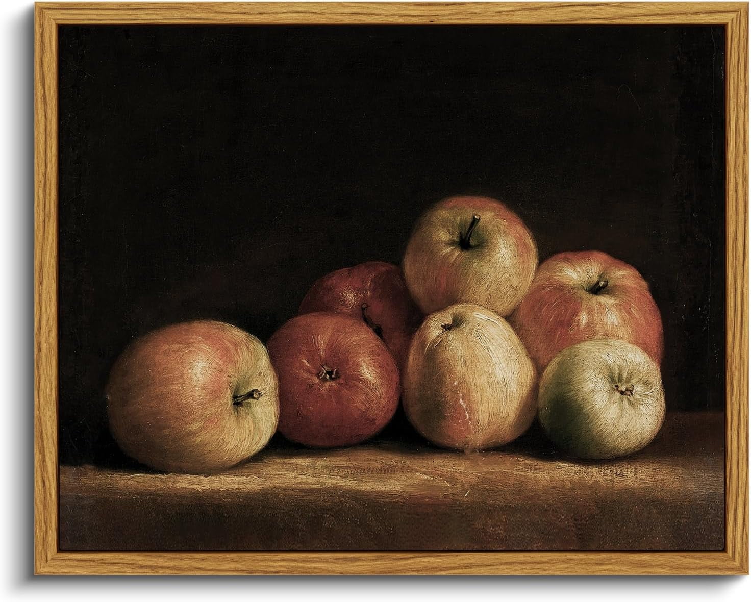 AXXPosters-Vintage Apple Wall Art, Kitchen Bedroom Dining Room Fruit ...