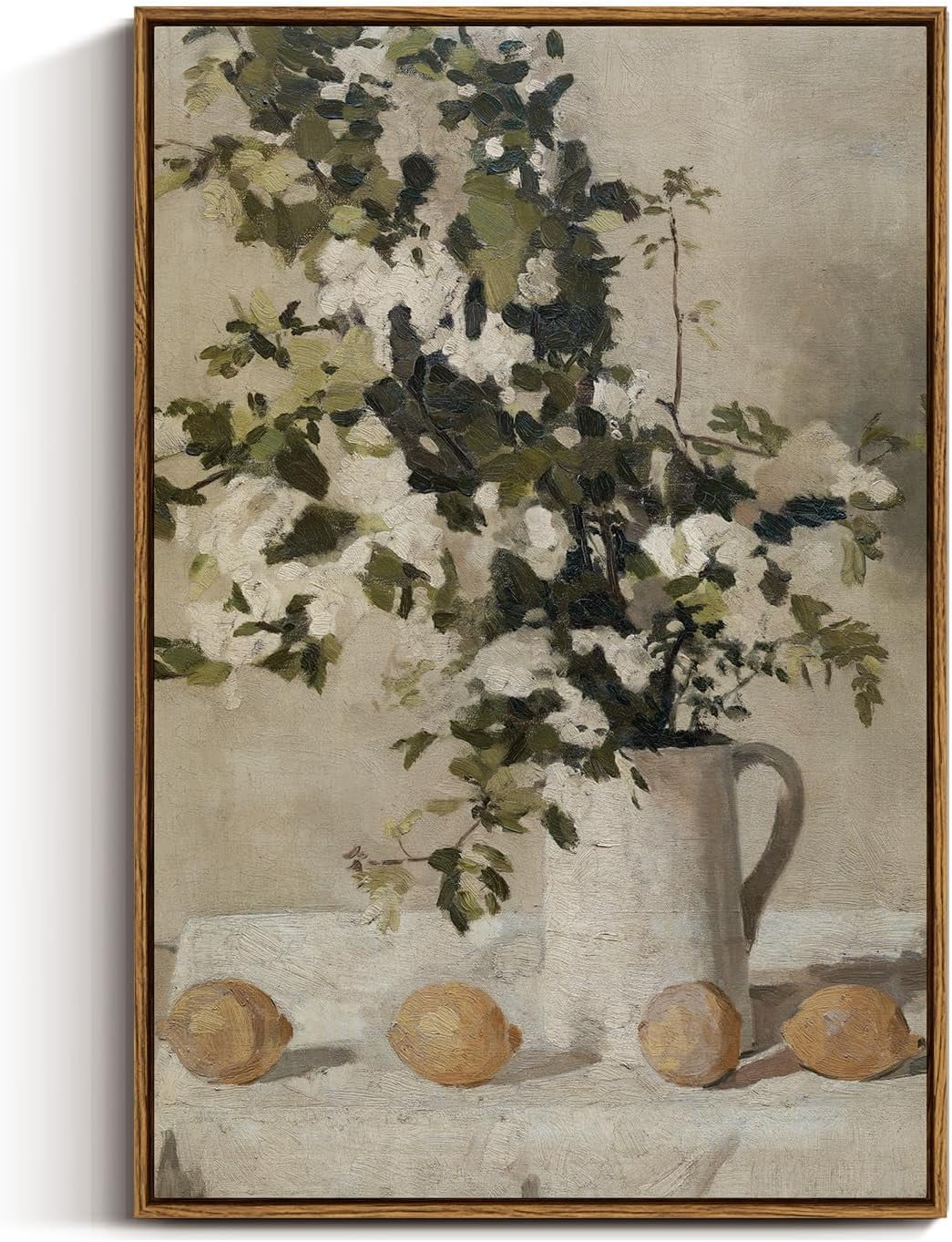 AXXPosters-Vintage Floral Large Wall Art, Flowers and Lemons Paingtings ...