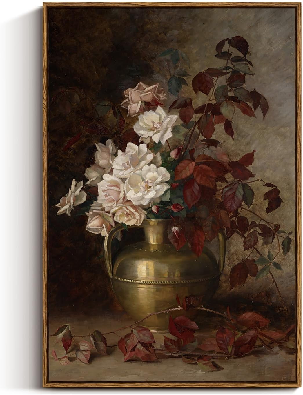 AXXPosters-Vintage Floral Large Wall Art, Rose Bouquet Flower Paintings ...