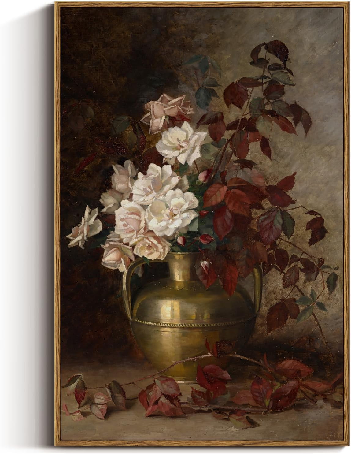 AXXPosters-Vintage Floral Large Wall Art, Rose Bouquet Flower Paintings ...