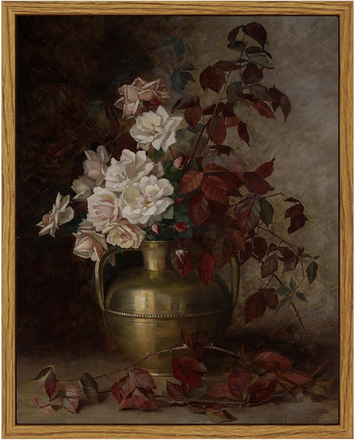 AXXPosters-Vintage Floral Wall Art, Rose Bouquet Flower Paintings Decor ...