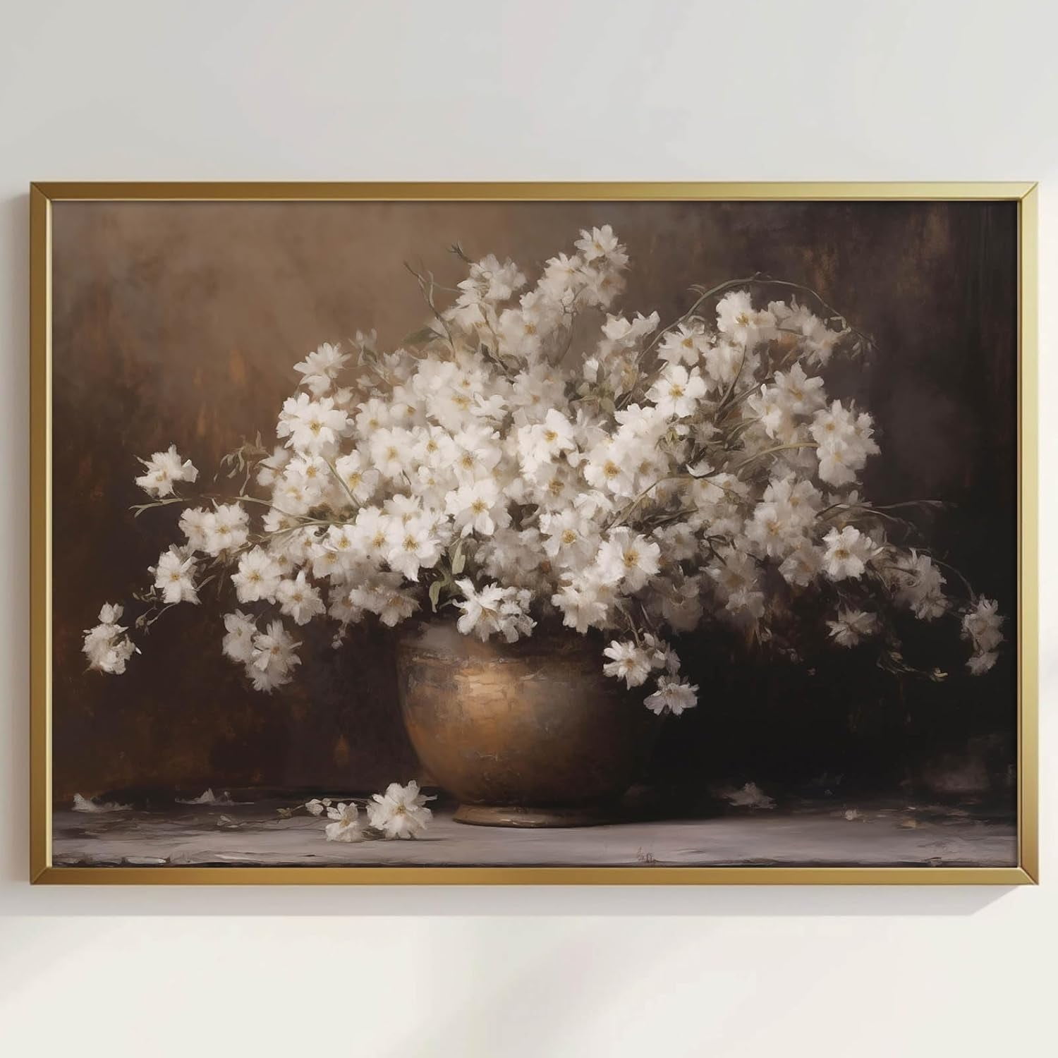 AXXPosters Vintage Flower Wall Art French Country Floral Paintings ...