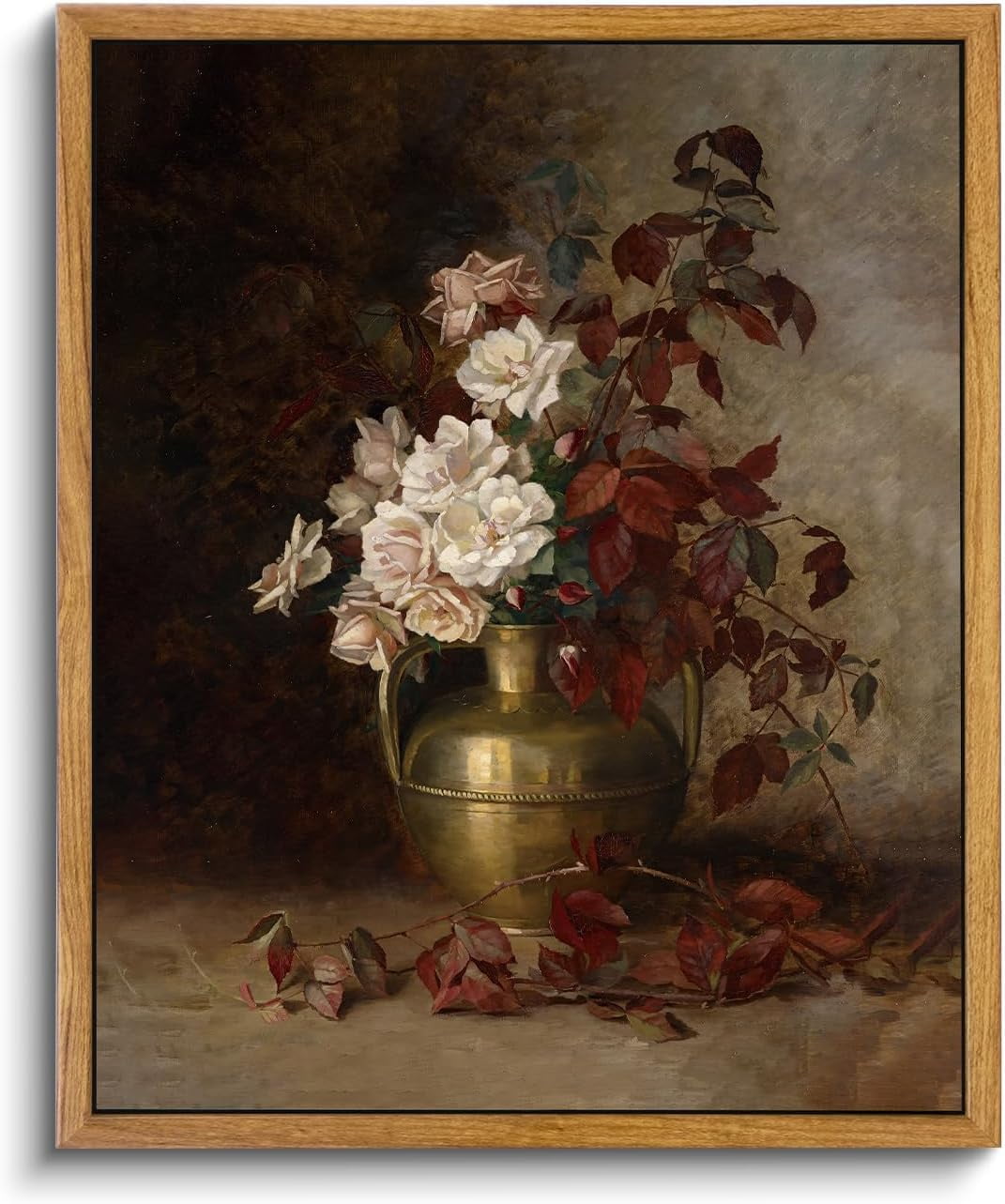 AXXPosters-Vintage Flower Wall Art Room Decor, Canvas Wall Art ...