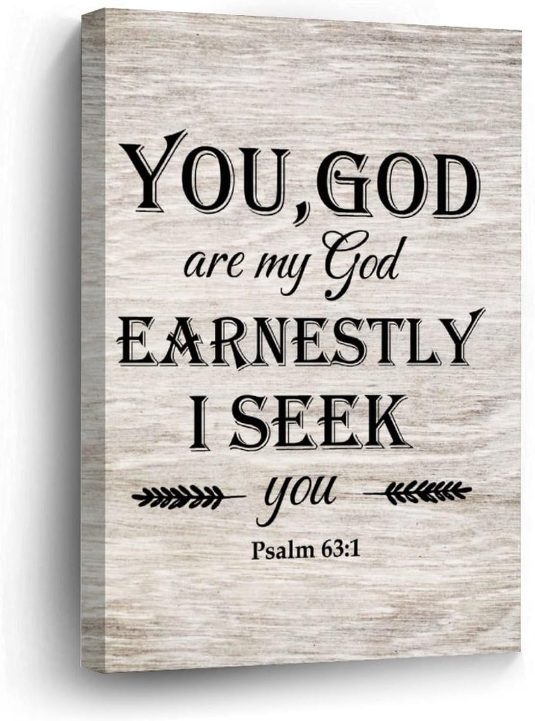 AXXPosters You God are My God Earnestly I Seek You Canvas Wall Art ...