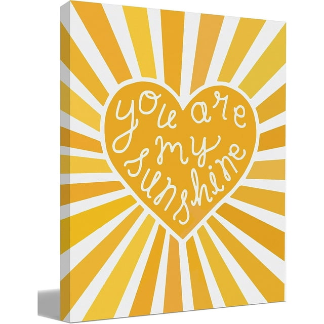 AXXPosters-You are My Sunshine Wall Decor，Summer Yellow Canvas Wall Art ...
