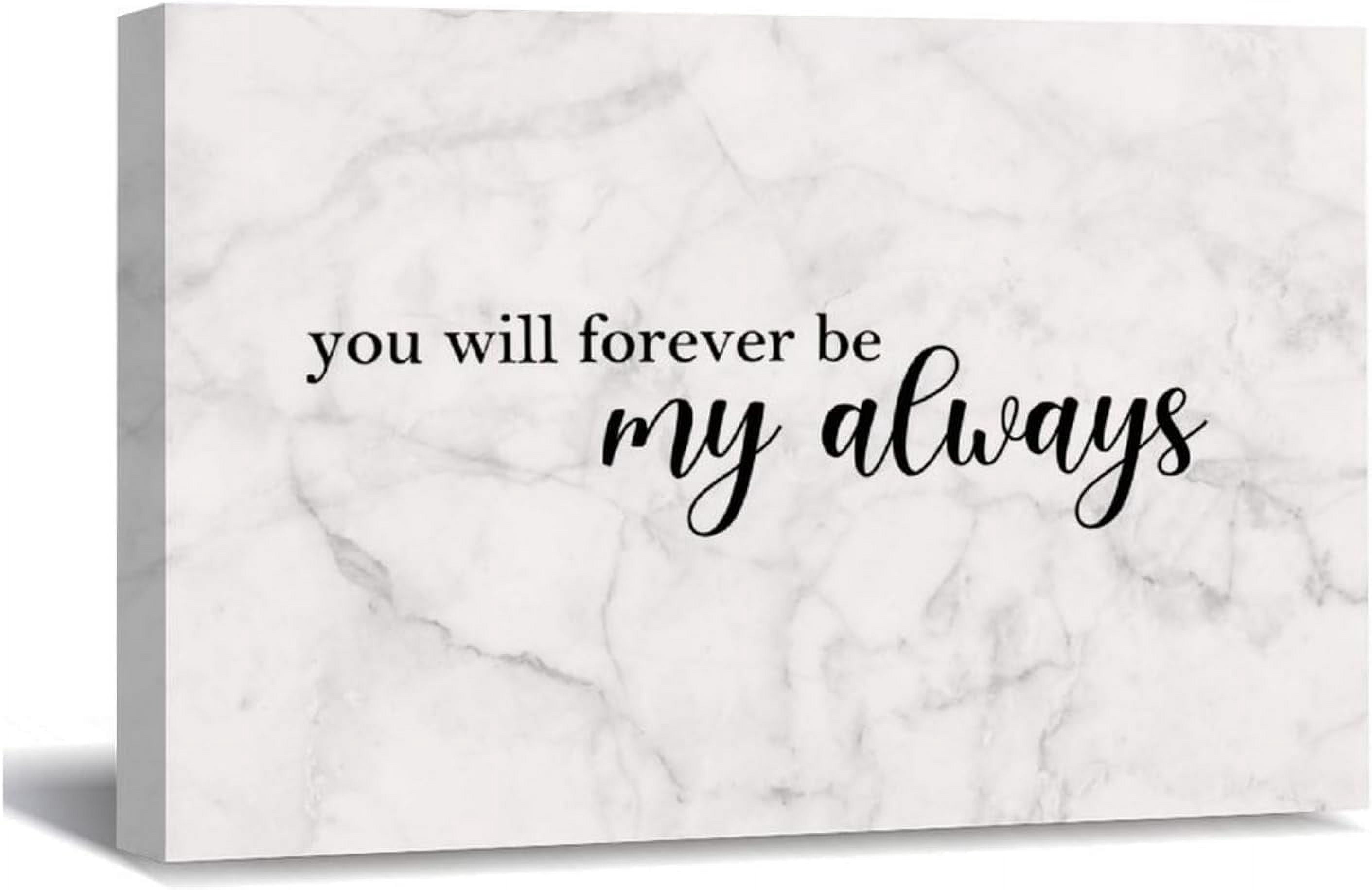AXXPosters You Will Forever Be My Always Canvas Print Pictures Artwork ...