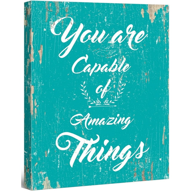 AXXPosters-You are Capable of Amazing Things Quote | FRAMED | Canvas ...