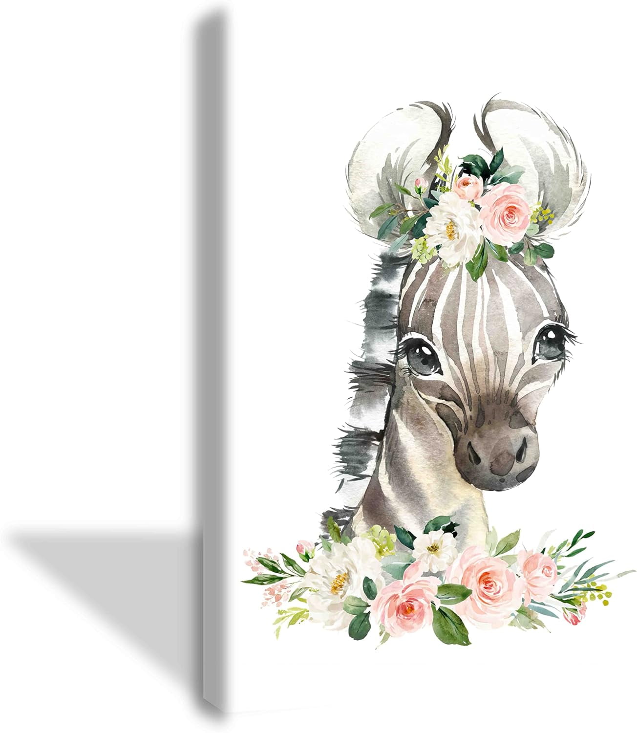 AXXPosters- Young Zebra Canvas Wall Art Animals Cute Baby Zebra Canvas ...