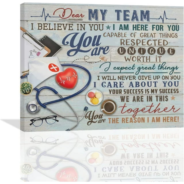 AXXPostersIn This Canvas Wall Art Nurse Cap Stethoscope Painting For ...