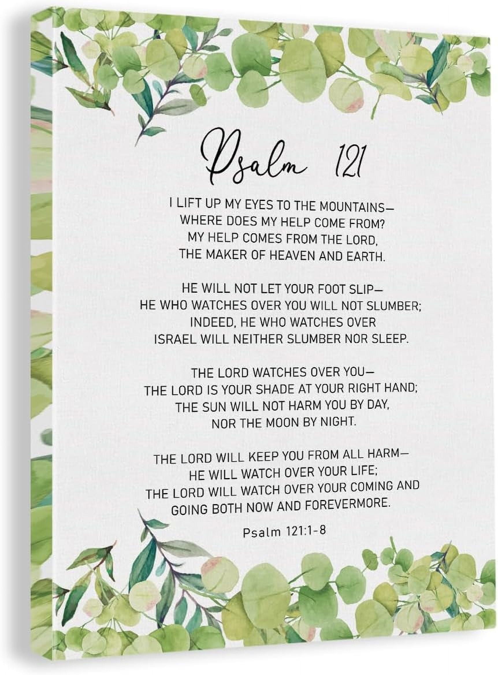 AXXPostersInspirational Bible Verse Wall Art Decor Religious Canvas ...