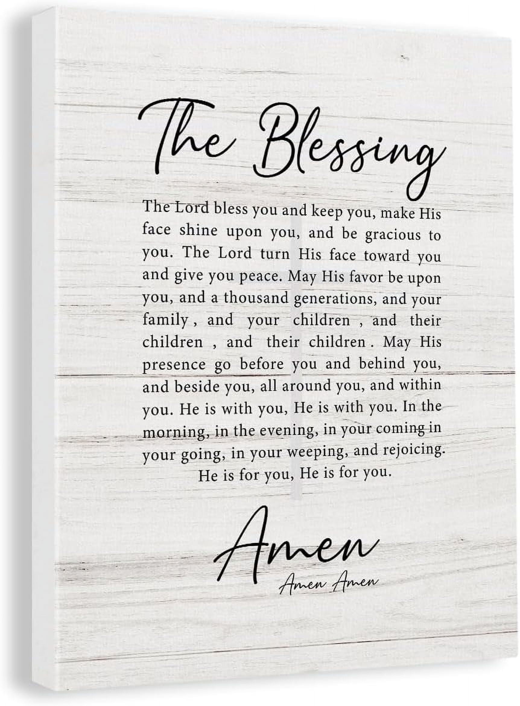 AXXPostersInspirational Bible Verse Wall Art Decor Religious Canvas ...