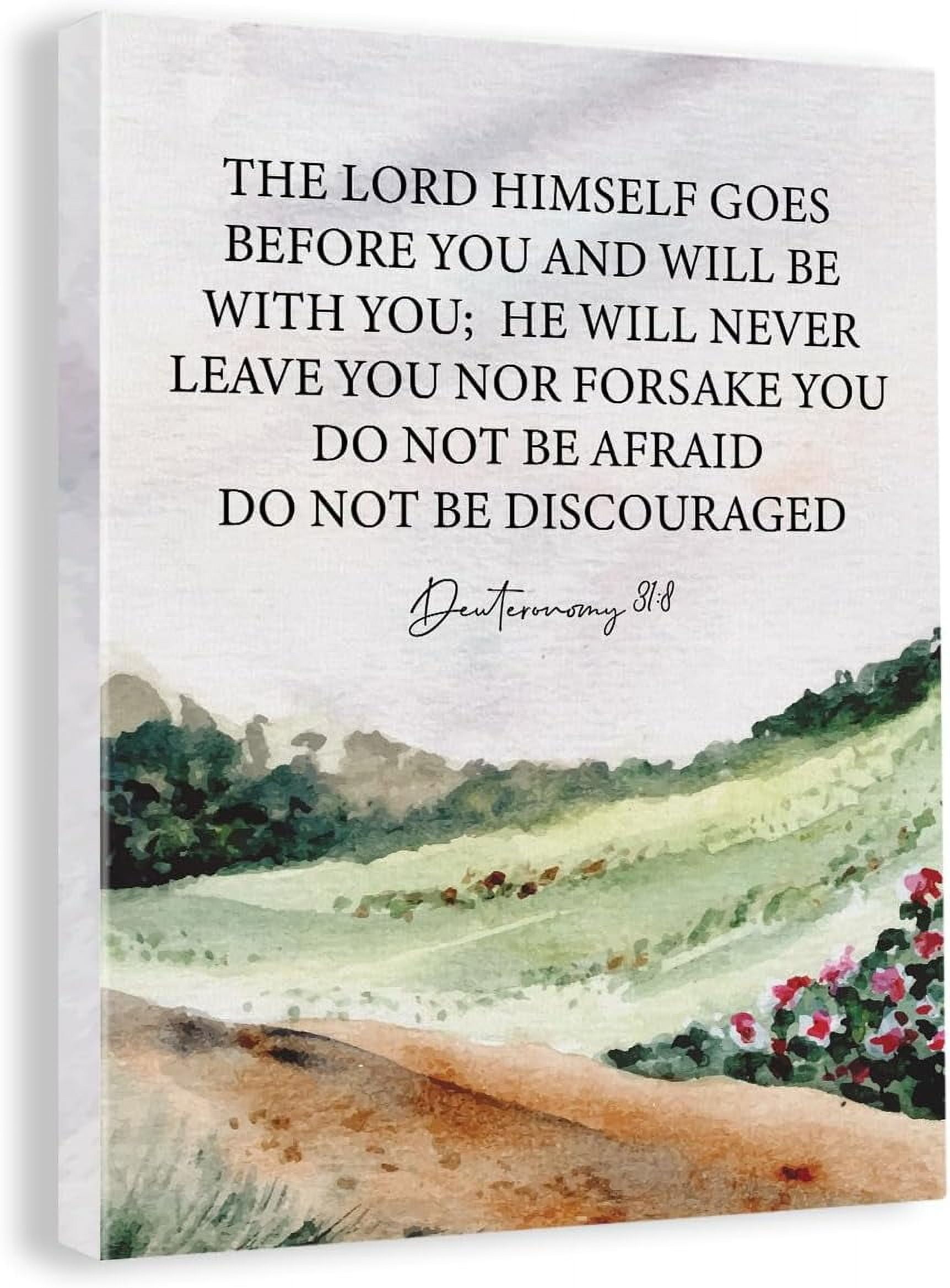 AXXPostersInspirational Bible Verse Wall Art Decor Religious Canvas ...