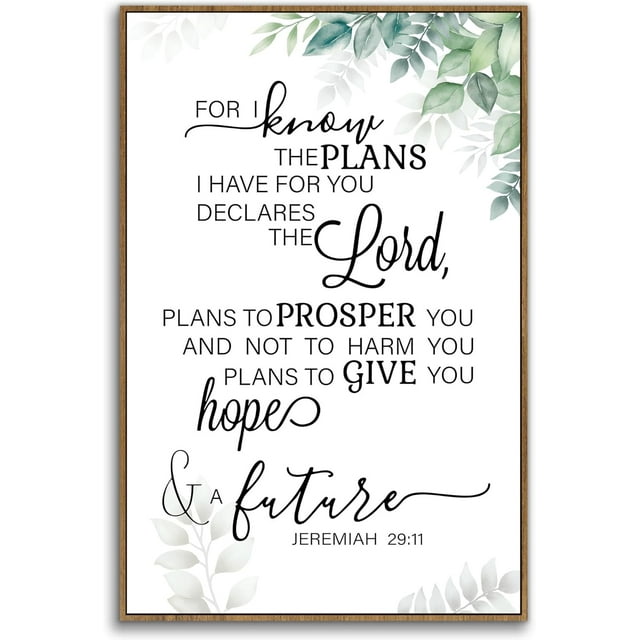 AXXPostersJeremiah 29 11 Wall Art, Christian Jeremiah 29:11 For I Know ...