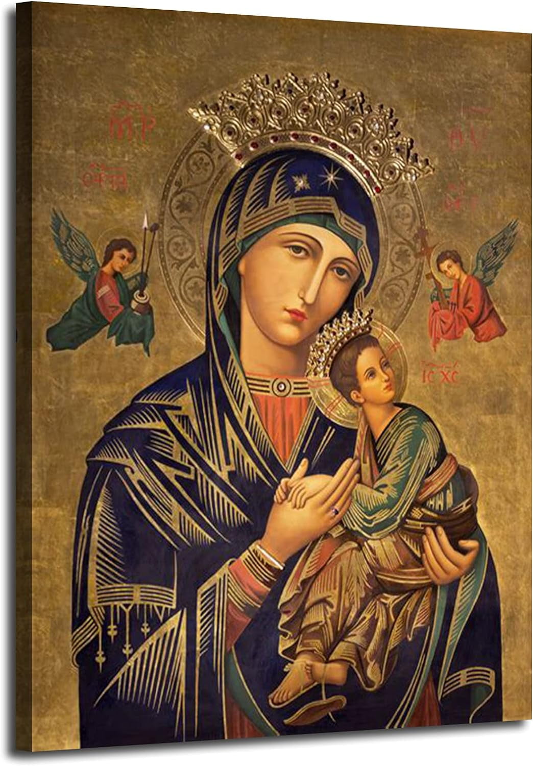 AXXPostersOur Lady of Perpetual Help Wall Decor Russian Orthodox Icon ...