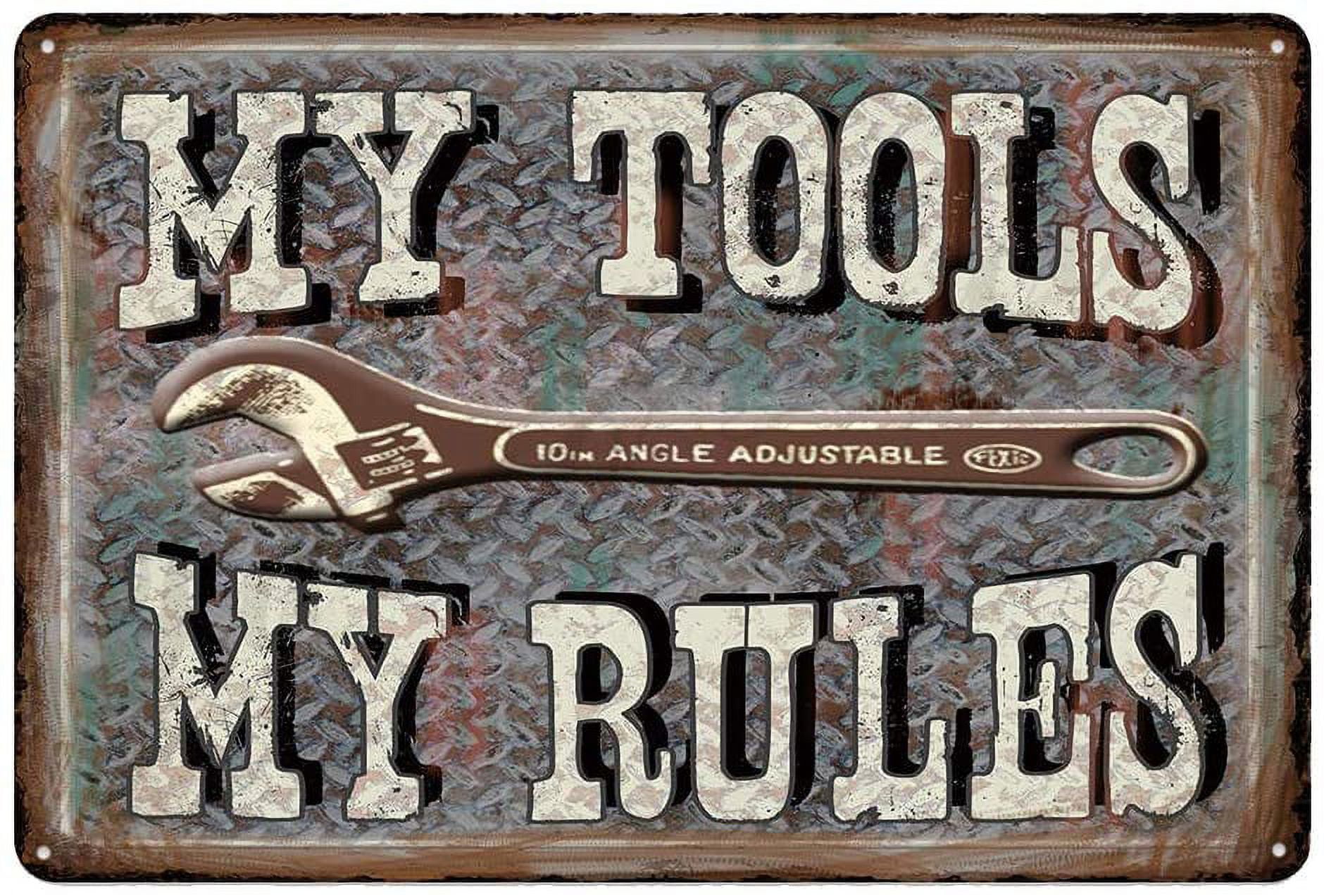 AXXTinsing Garage series Dad's Garage Tin Metal Wall Decoration Signs ...