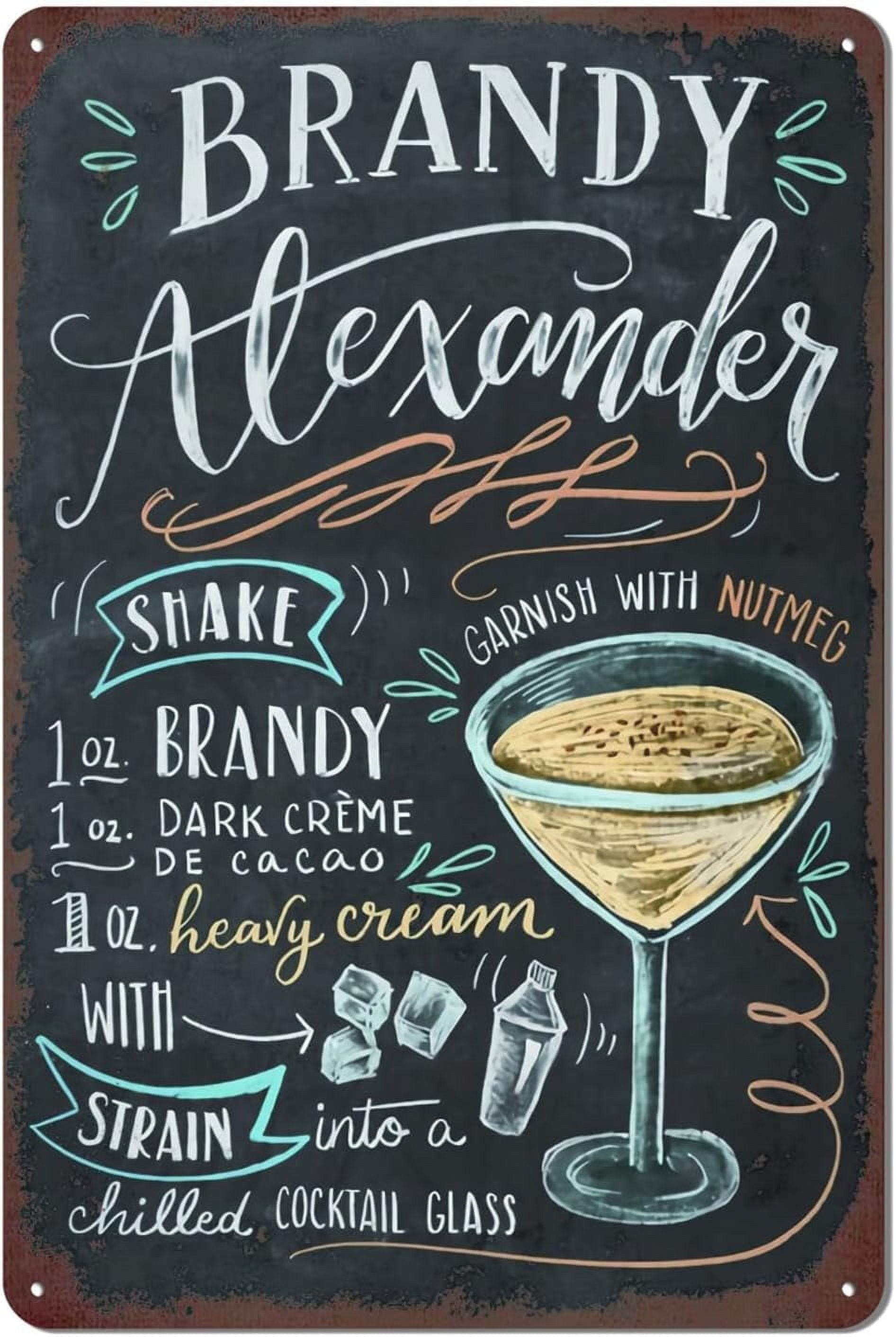 AXXTinsing Vintage Bar Metal Tin Sign Retro Cocktail Wall Decor Man ...