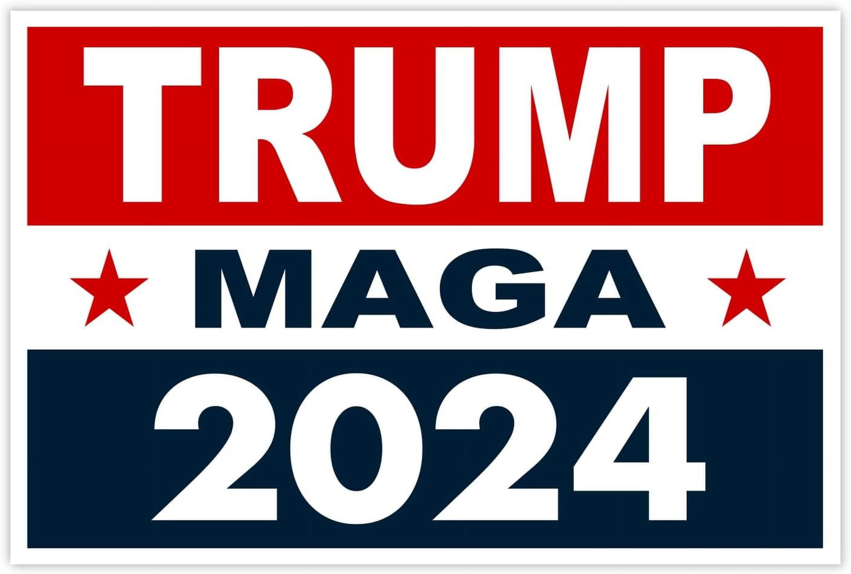 AXXTinsing Vintage Trump Maga 2024 Aluminium Metal Tin Sign 6x8 Inch ...
