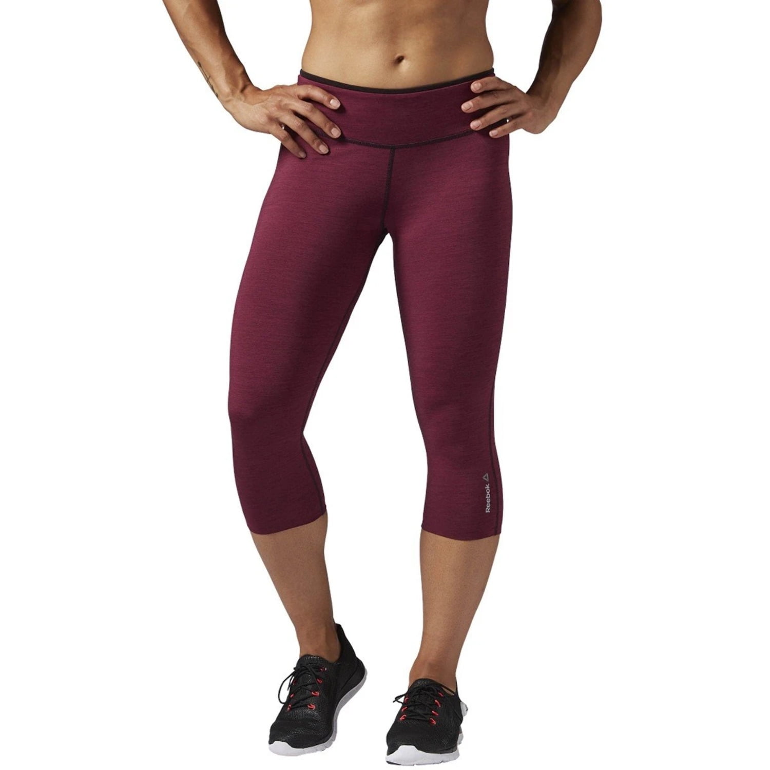 [AY2131] Womens Reebok Workout Ready Reversible Capri - Walmart.com