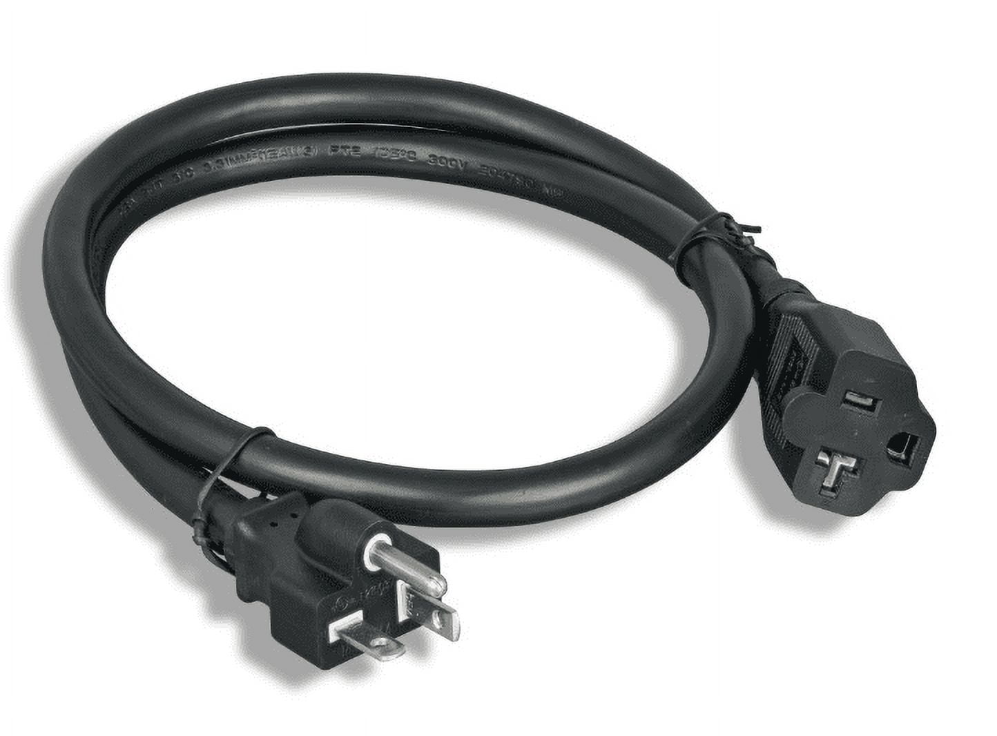 AYA 15Ft (15 Feet) 12AWG Heavy Duty NEMA 5-20P To NEMA 5-20R Power ...