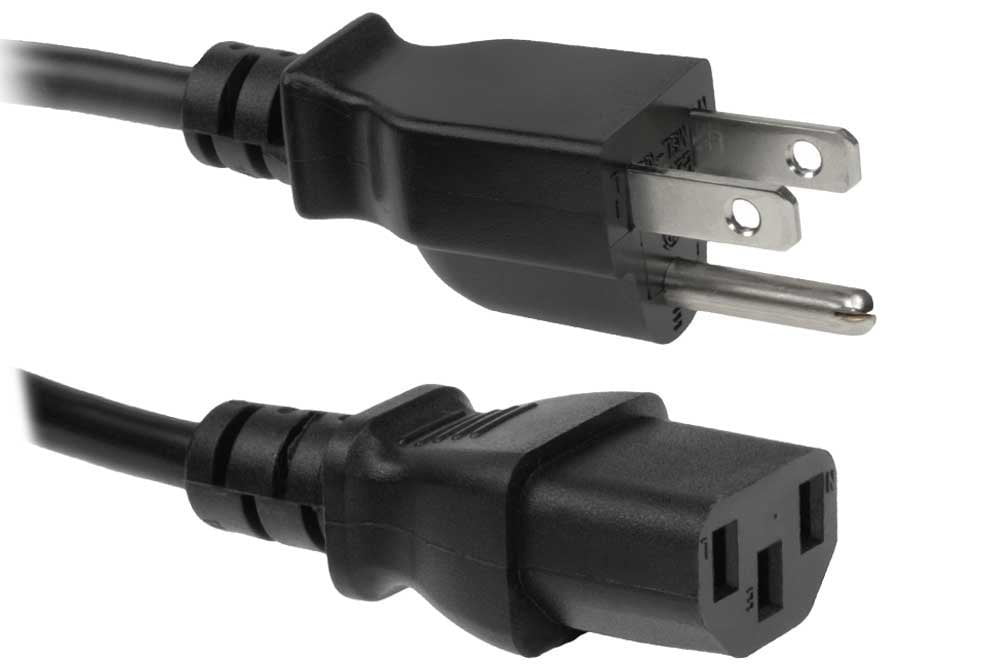 AYA 15Ft. (15 Feet) 14AWG Heavy Duty Power Cord NEMA-15P C13 15A Cable ...