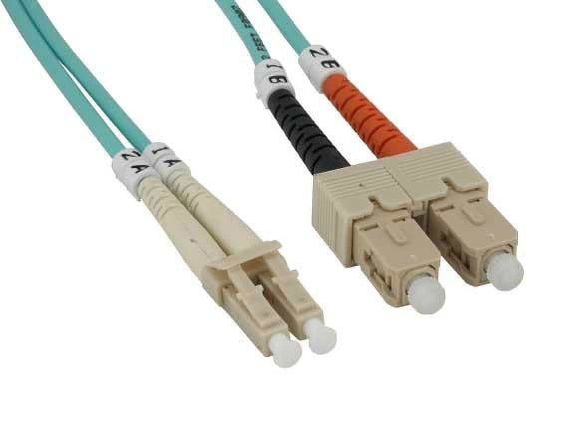 AYA 1M OM3 LC/SC 10G Multi-Mode Duplex 50/125 Fiber Optic Patch Cable ...