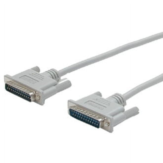 AYA 50Ft. IEEE-1284 DB25 RS232 Male to Male Serial Parallel Cable (50 ...