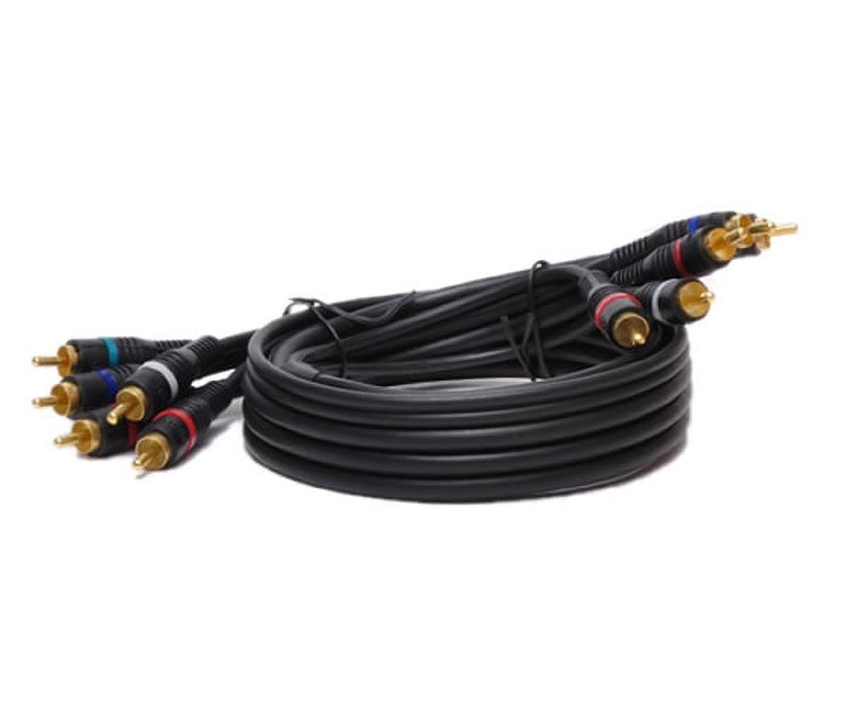 AYA 6Ft 5-RCA Component Video/Audio Coaxial Cable RG-59/U for HDTV DVD ...