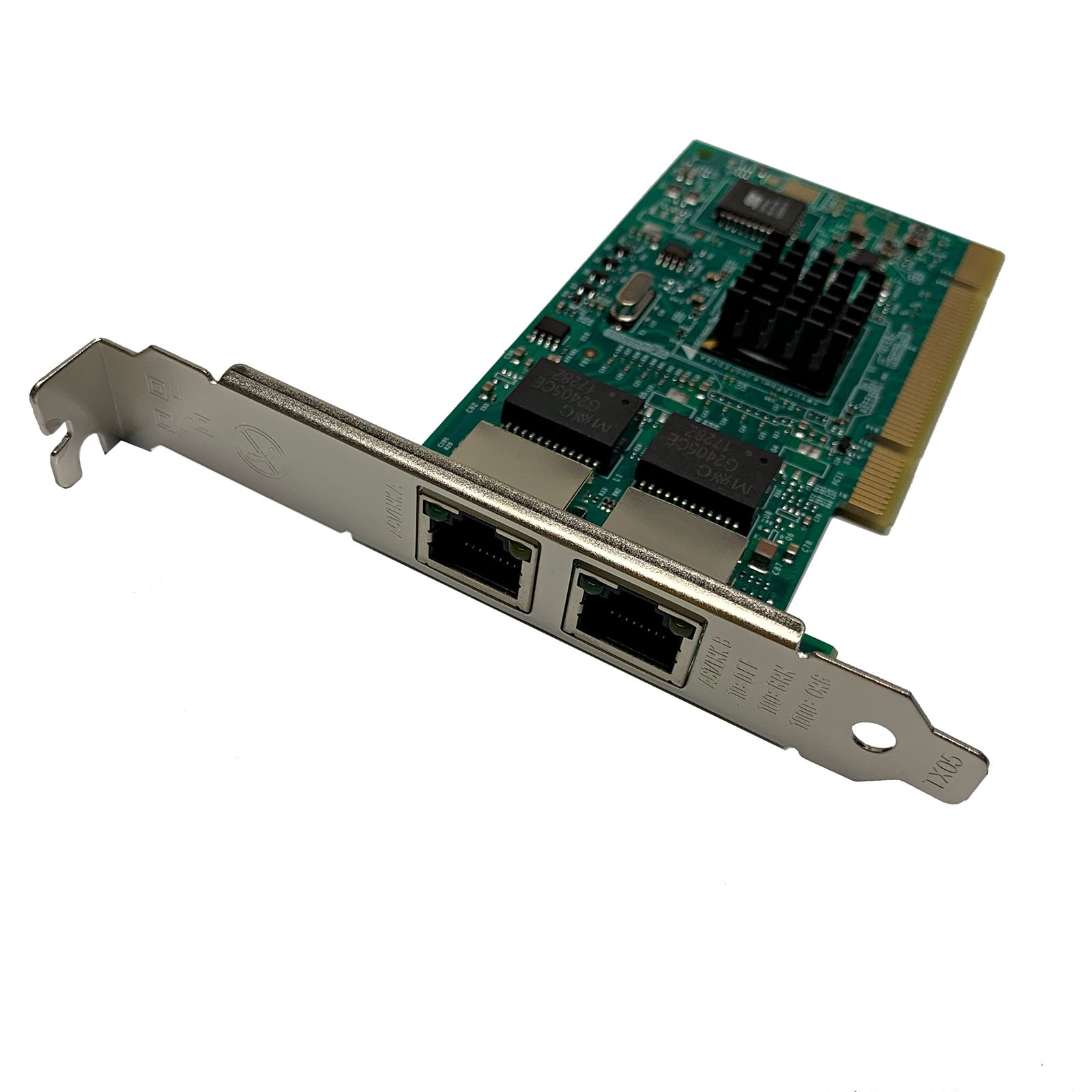 AYA Dual RJ45 Ethernet Port Intel 82546-S Pro/1000MT PCI Gigabit NIC ...