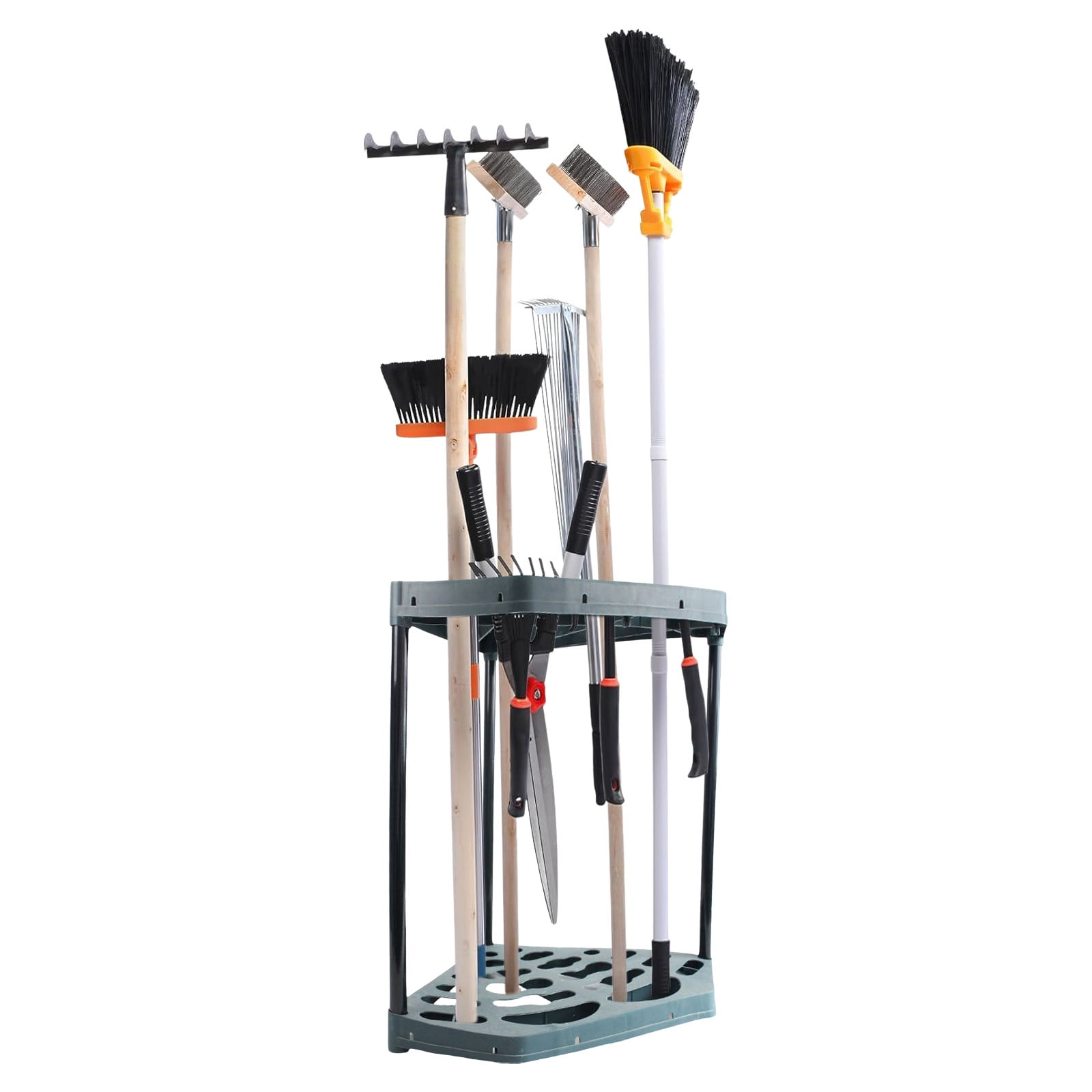 AYA Garden Tool Organizer 20 Slots Yard Tool Tower Rack For Garage ...