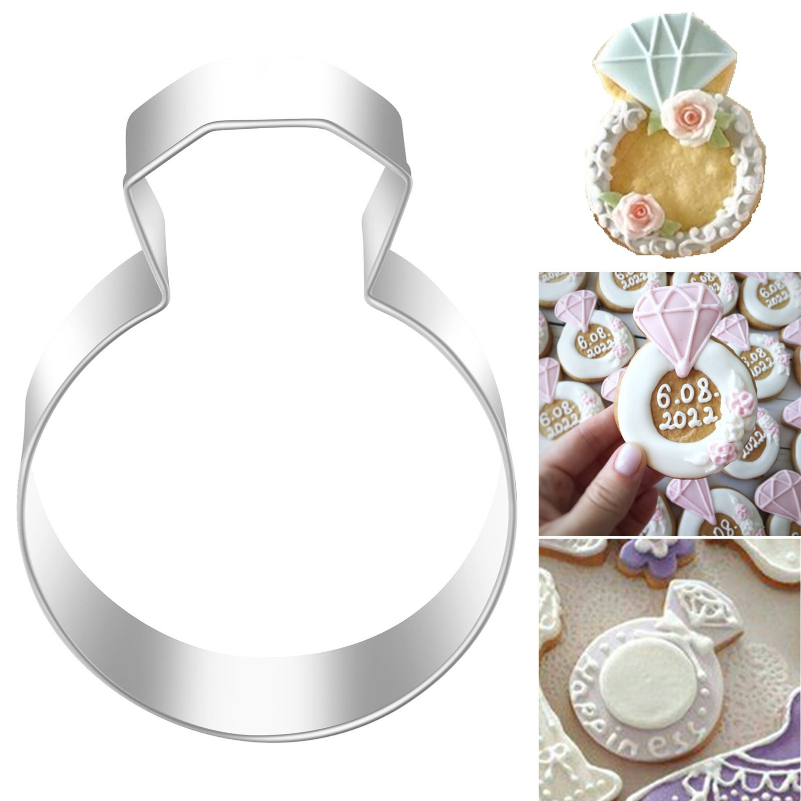 AYA Stainless Steel Snack Dies Festive Patterns Frosting Cookie Prop ...