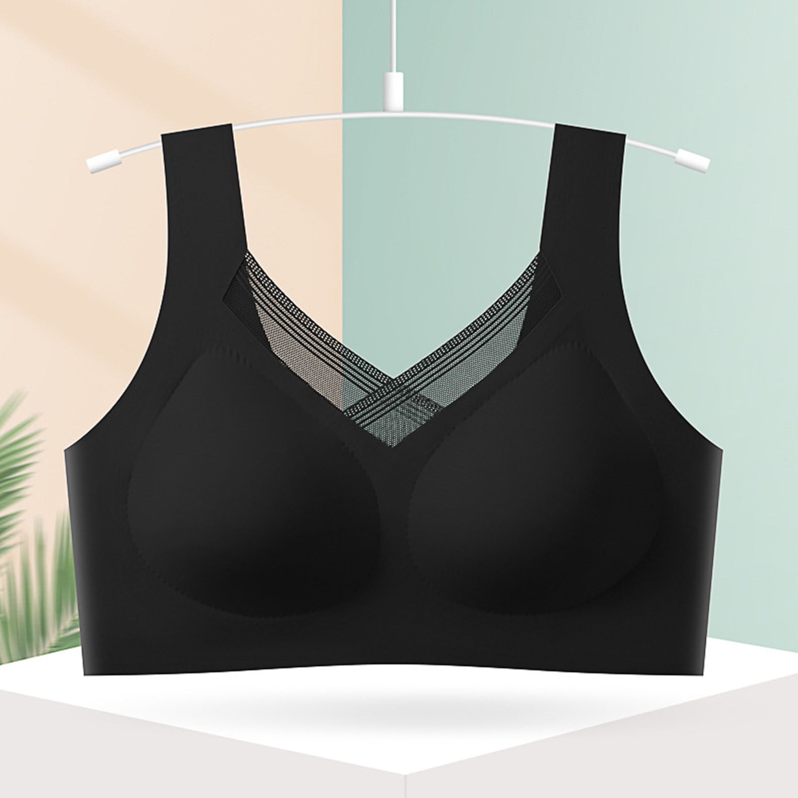 AYA Women Deep Cup Bra Plus Size Thin Functional Bra Seamless ...