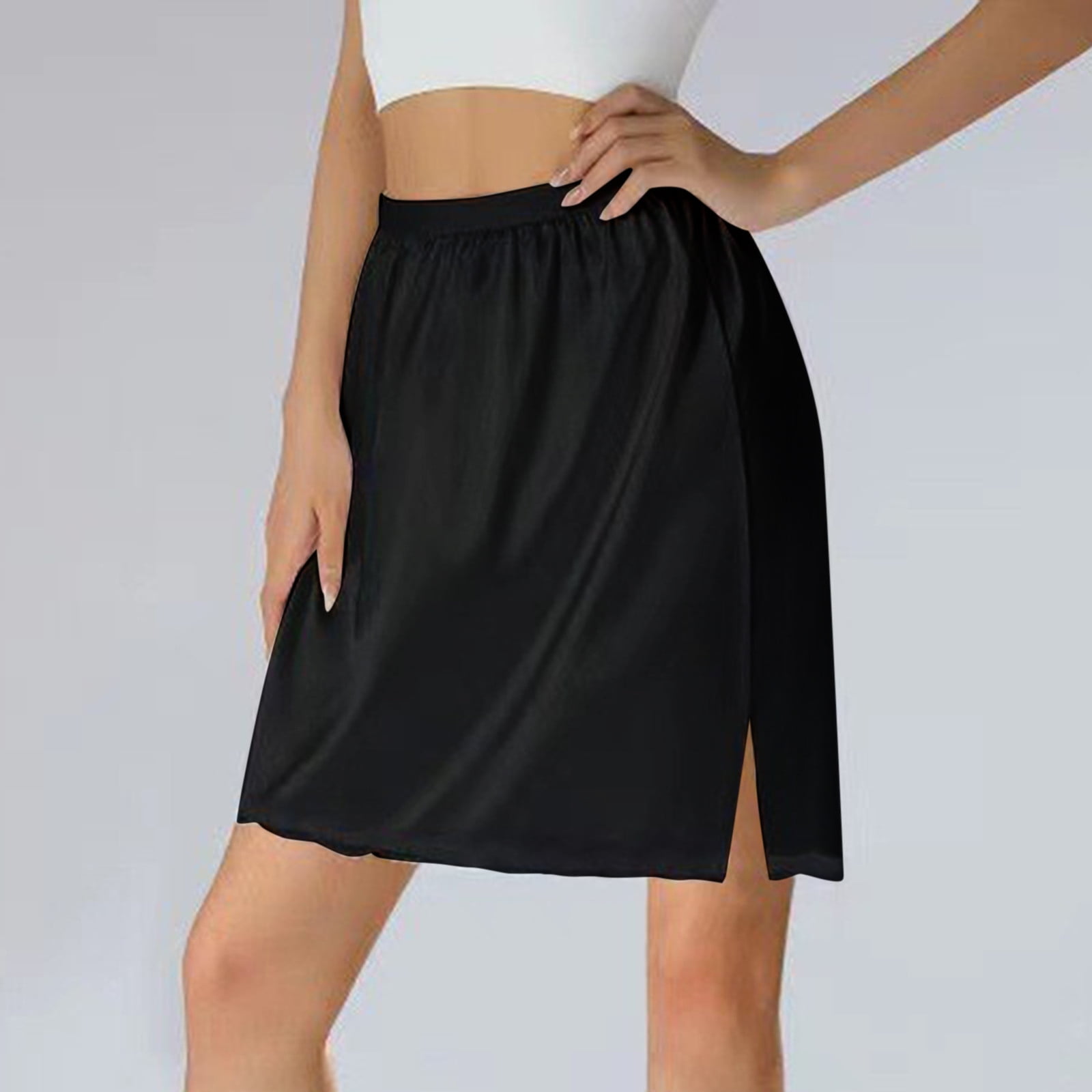 AYA Women Half Slips Under Dress Lace Hem Elastic Waist Petticoat ...