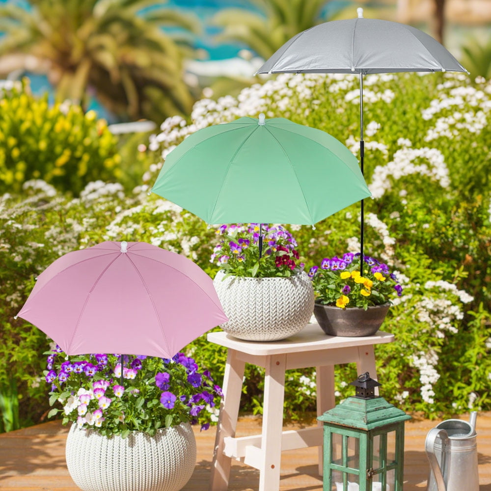 AYAMAYA 3 PCS Plant Umbrellas for Outdoor Plants, Adjustable Garden ...