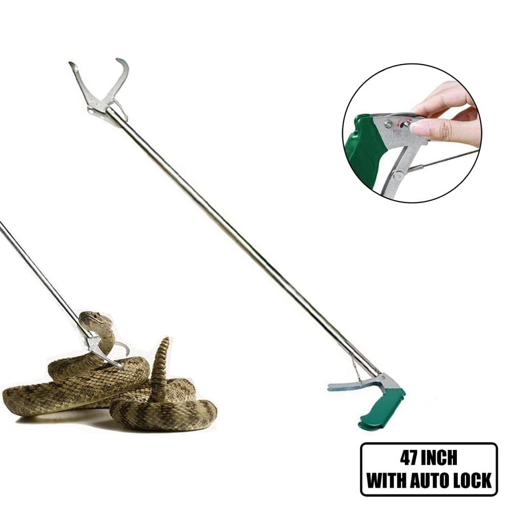 AYAMAYA 47inch Extra Heavy Duty Snake Tongs, Standard Aluminum Alloy ...